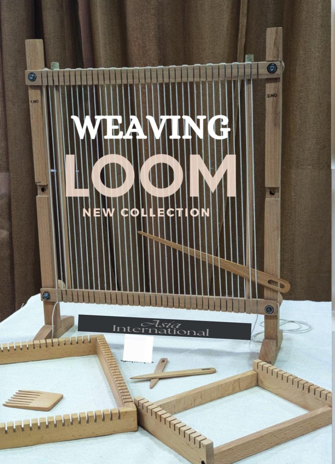 Wooden Weaving Loom Kit, Also Known as Tapestry Weave Loom Lap Heddle ...