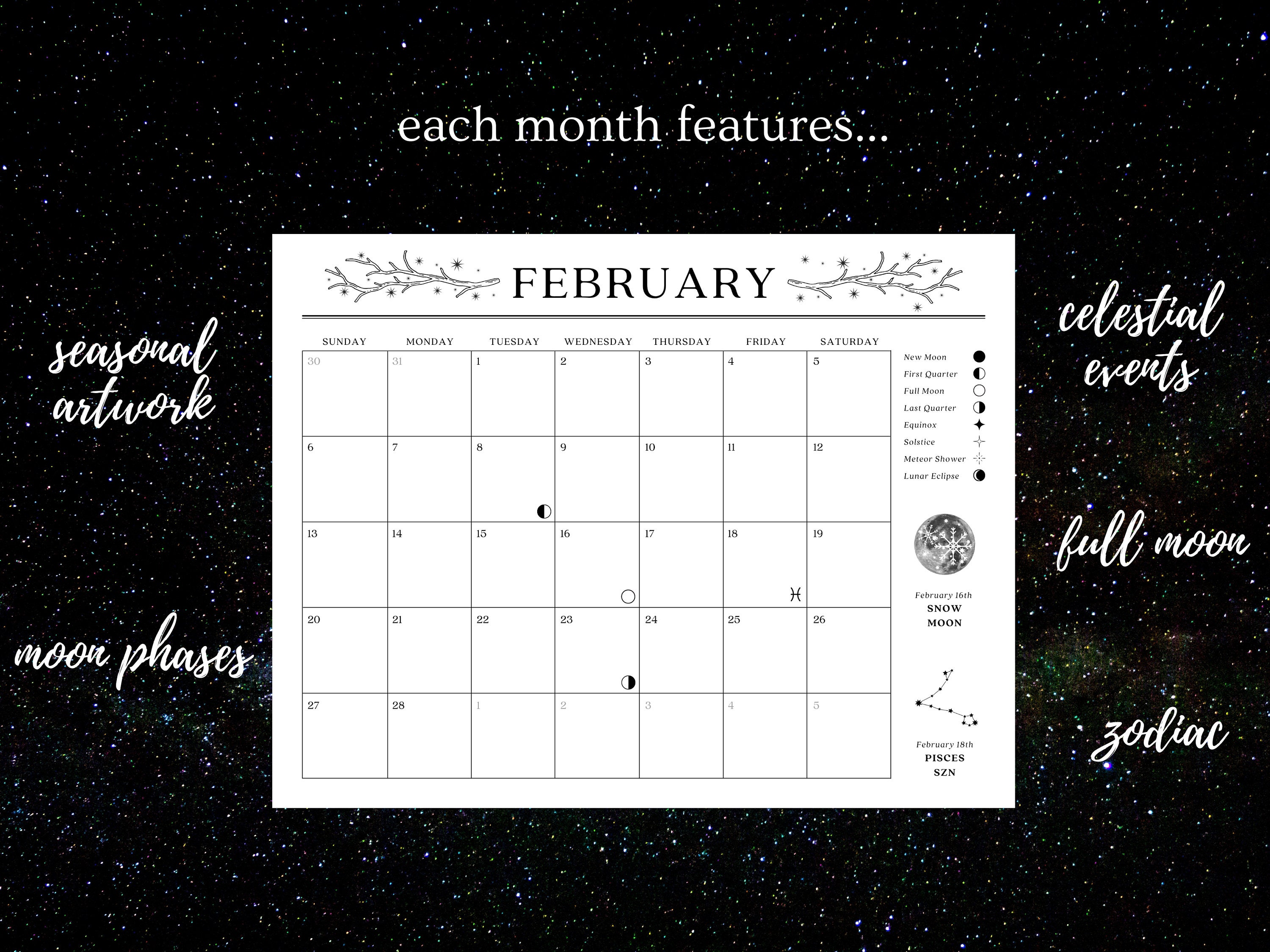 2023 Digital Printable Celestial Event Full Moon 12 Month Etsy 2023 Digital Printable Celestial Event Full Moon 12 Month Etsy