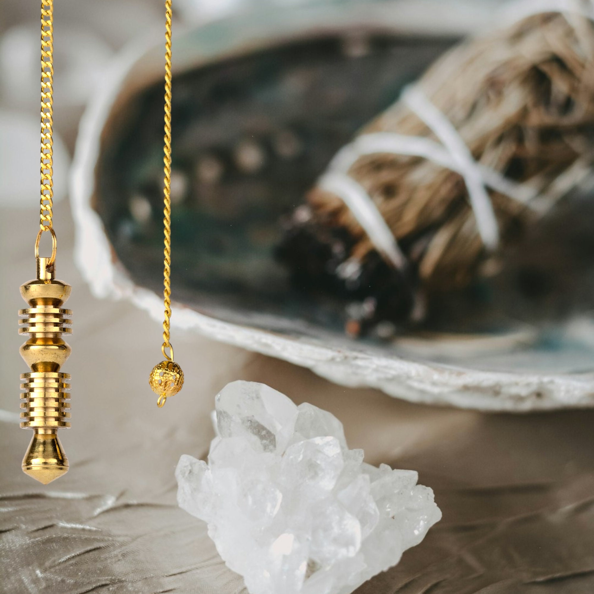 Pendulum Healing Metal Pendulums Gold Double ISIS Steel Copper Pendulum ...