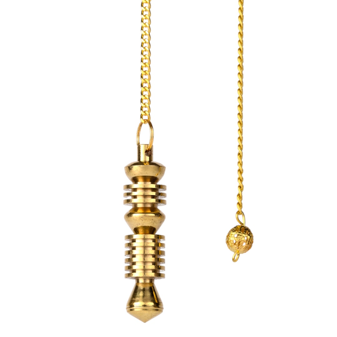 Pendulum – Healing Metal Pendulums – Gold Double ISIS Steel Copper ...