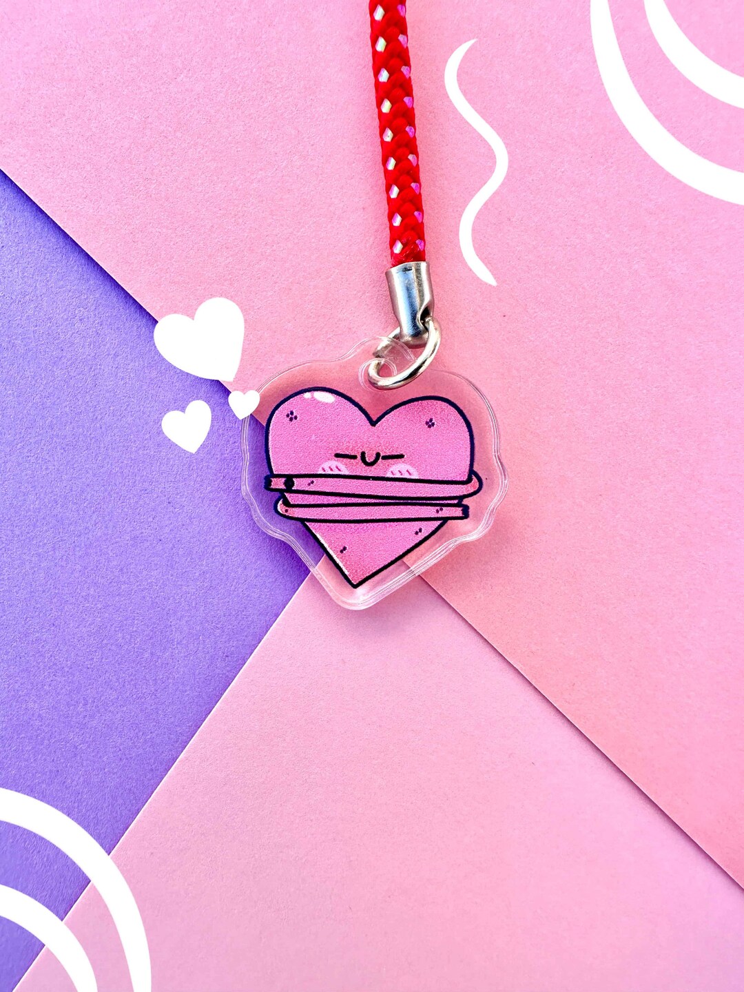 Keychain Mini ''hug Yourself'' - Kawaii Keychain - Cute Keychain ...