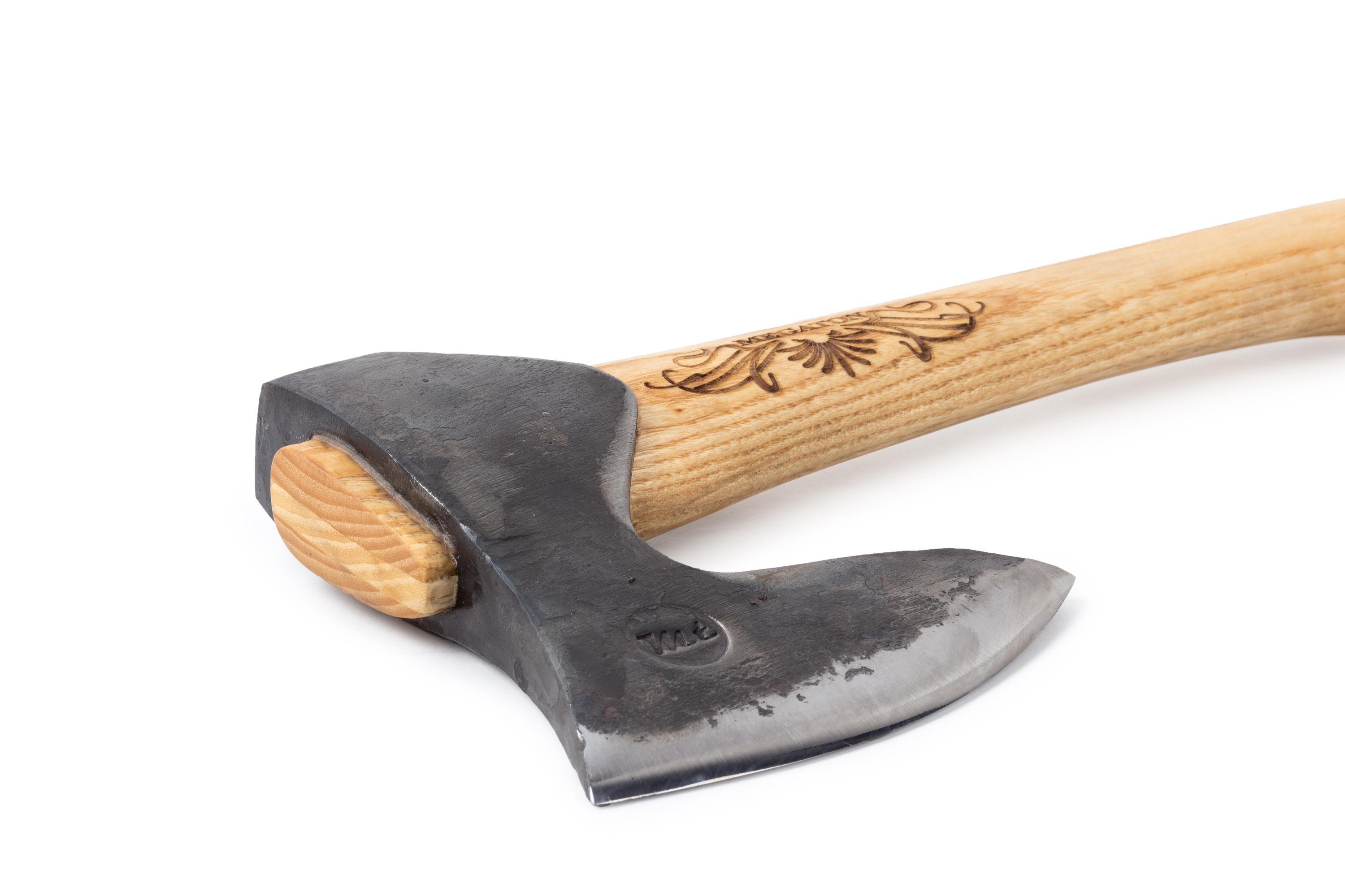 Hand Forged Finnish Carving Axe: Small Bearded Axe With Leather Sheath ...