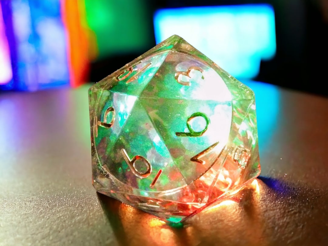 Custom LED Resin Dice Lamp - Decorative Lighting for Game Enthusiasts ...