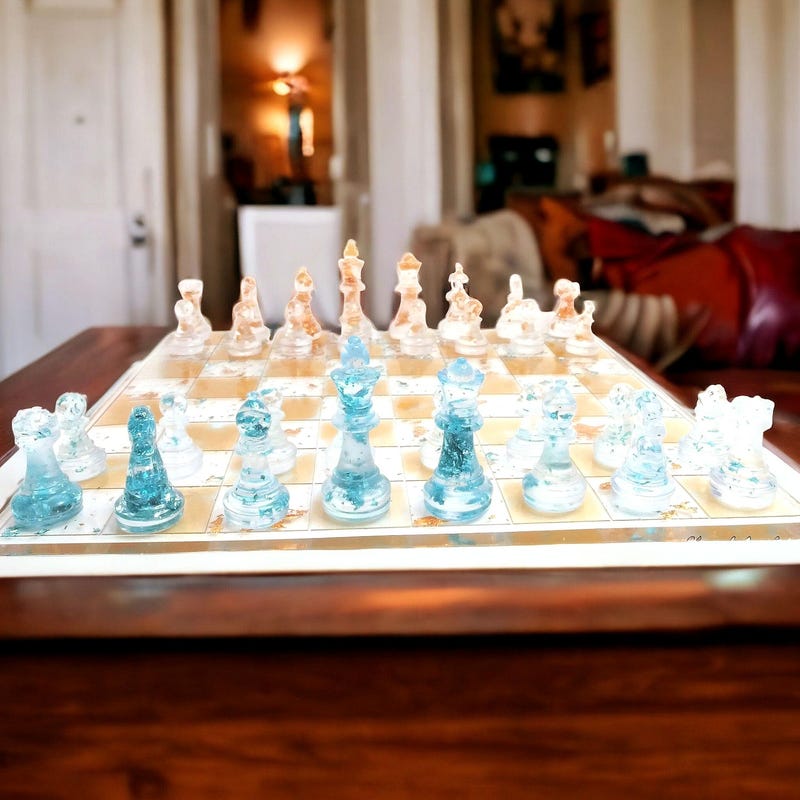 Resin Chess Set - Etsy