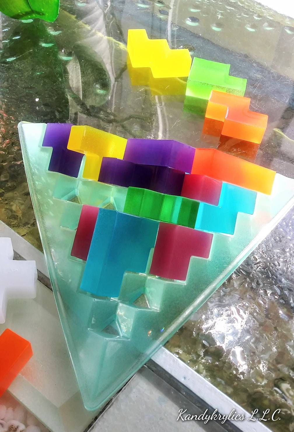 Custom Colored 3D Triangle Puzzle - Etsy