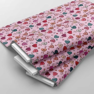 Valentines Day Conversation Heart Seamless Repeat Pattern, Winter Pink ...