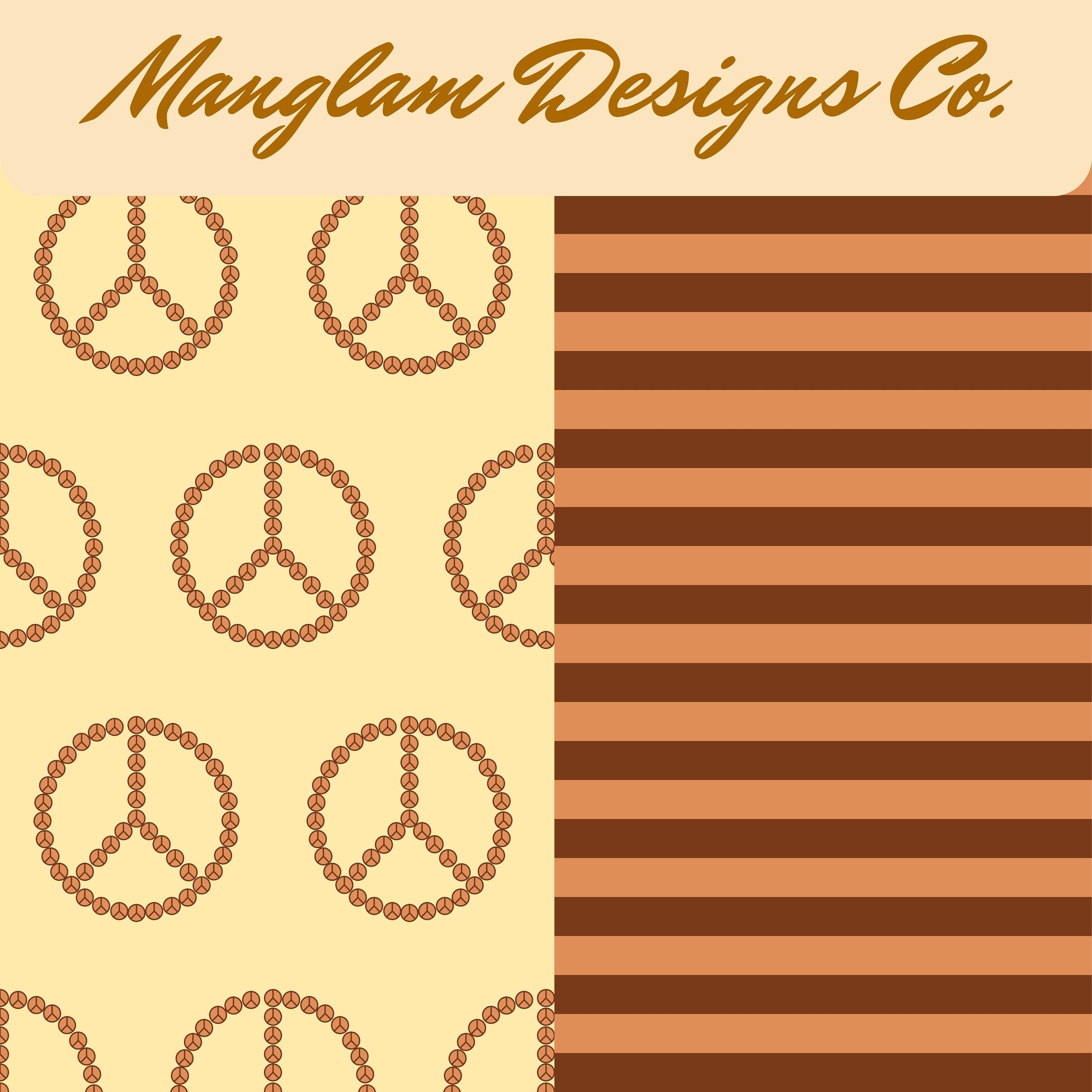 spring seamless for personal and commercial use retro boho hippie peace ...