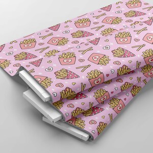 Valentines Day Fries Before Guys Seamless Repeat Pattern, Winter Pink ...