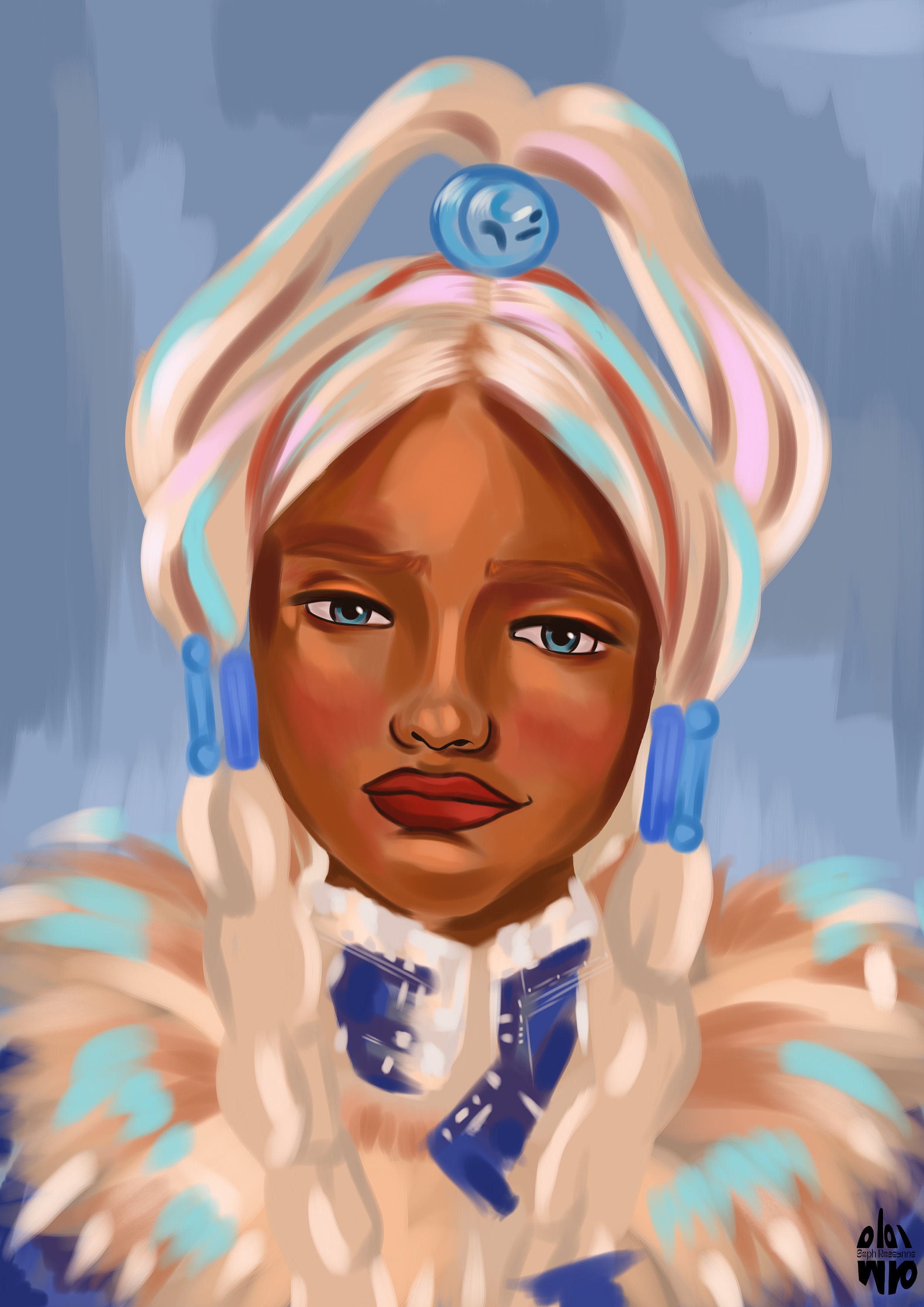 Princess Yue Portrait / Avatar the Last Airbender / Woman / Moon ...
