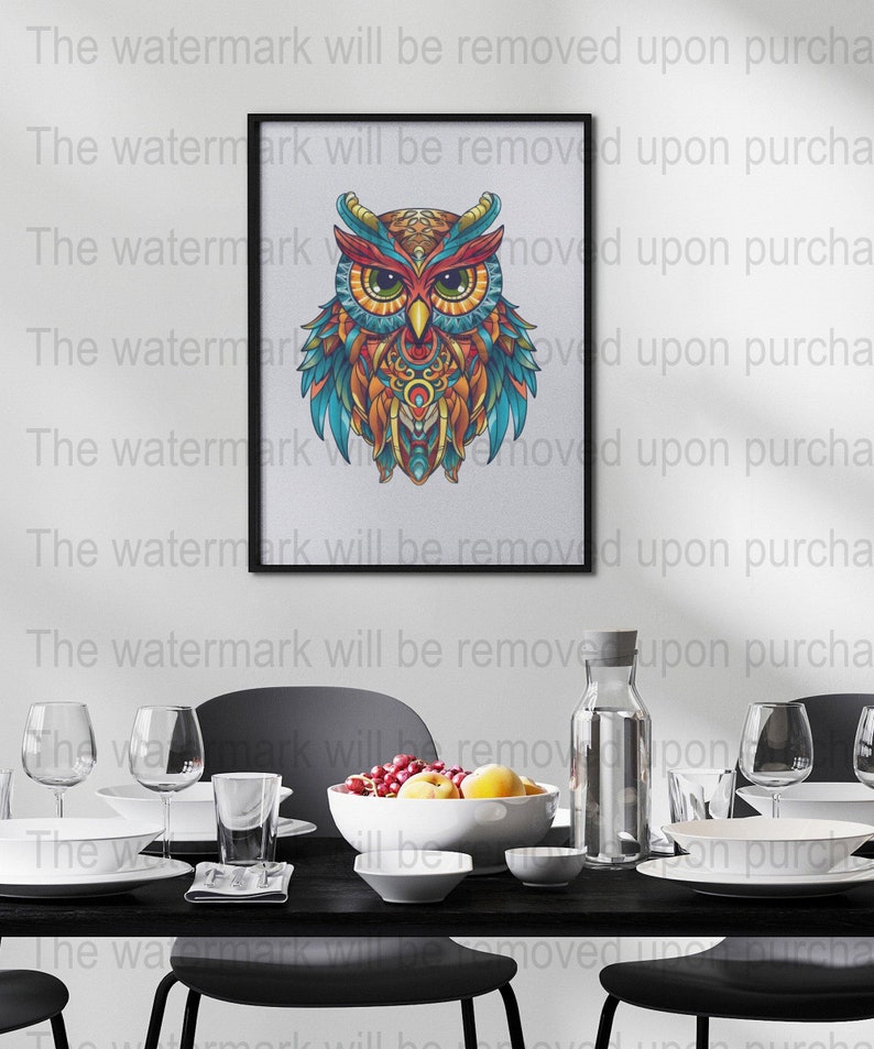 Boho Owl Art 11 SVG PNG EPS Clipart Commercial Use Vector Graphics - Etsy