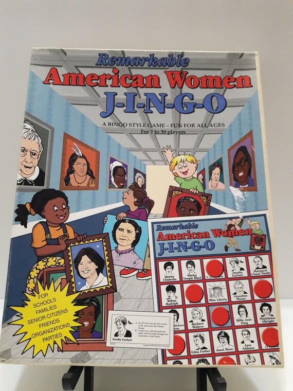 Vintage Educational Game Remarkable Women Jingo Game American - Etsy