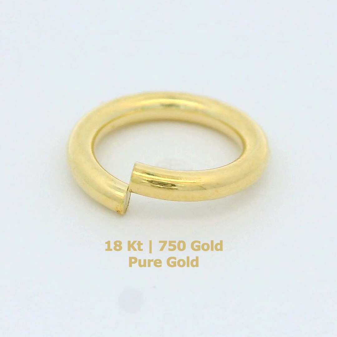 Binding Rings Round, Open Gold 750 / 18 KT. Gold Binding Rings ...