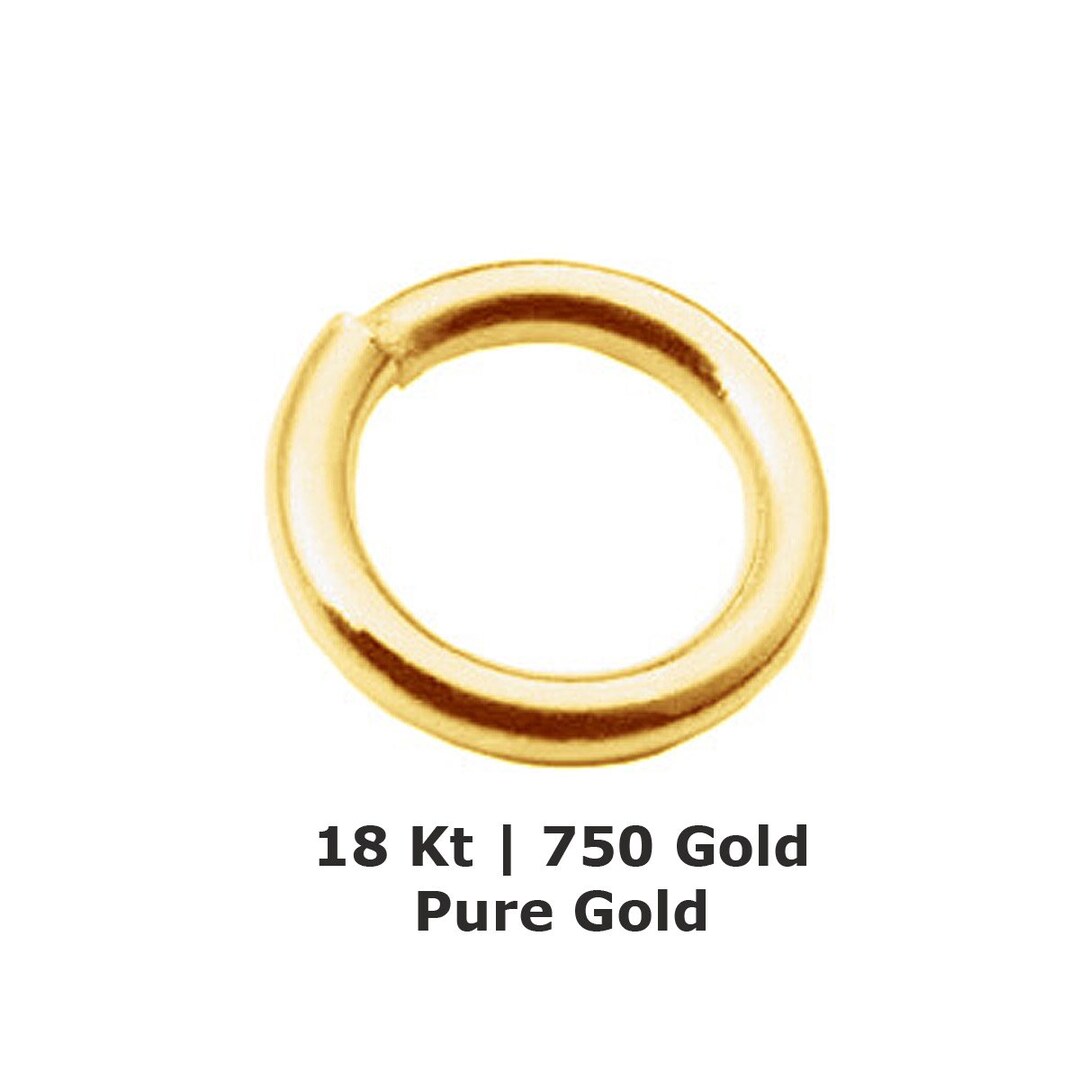 Binding Rings Round, Open Gold 750 / 18 KT. Gold Binding Rings ...