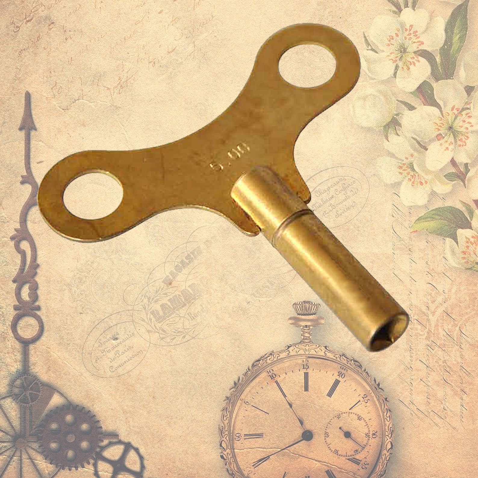 AUGUSTA Clock Key Brass – Winding Key Square 2.0–6.25 Mm | Mechanical ...