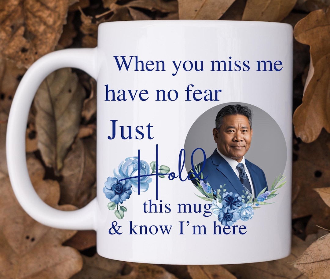 Memorial Keepsake in Loving Memory Mug Memorial Gift Memory Present Photo Remembrance ...