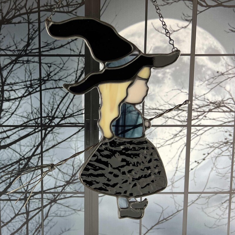 Witch Stained Glass - Etsy