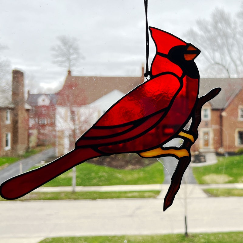 Cardinal in Flight - Etsy