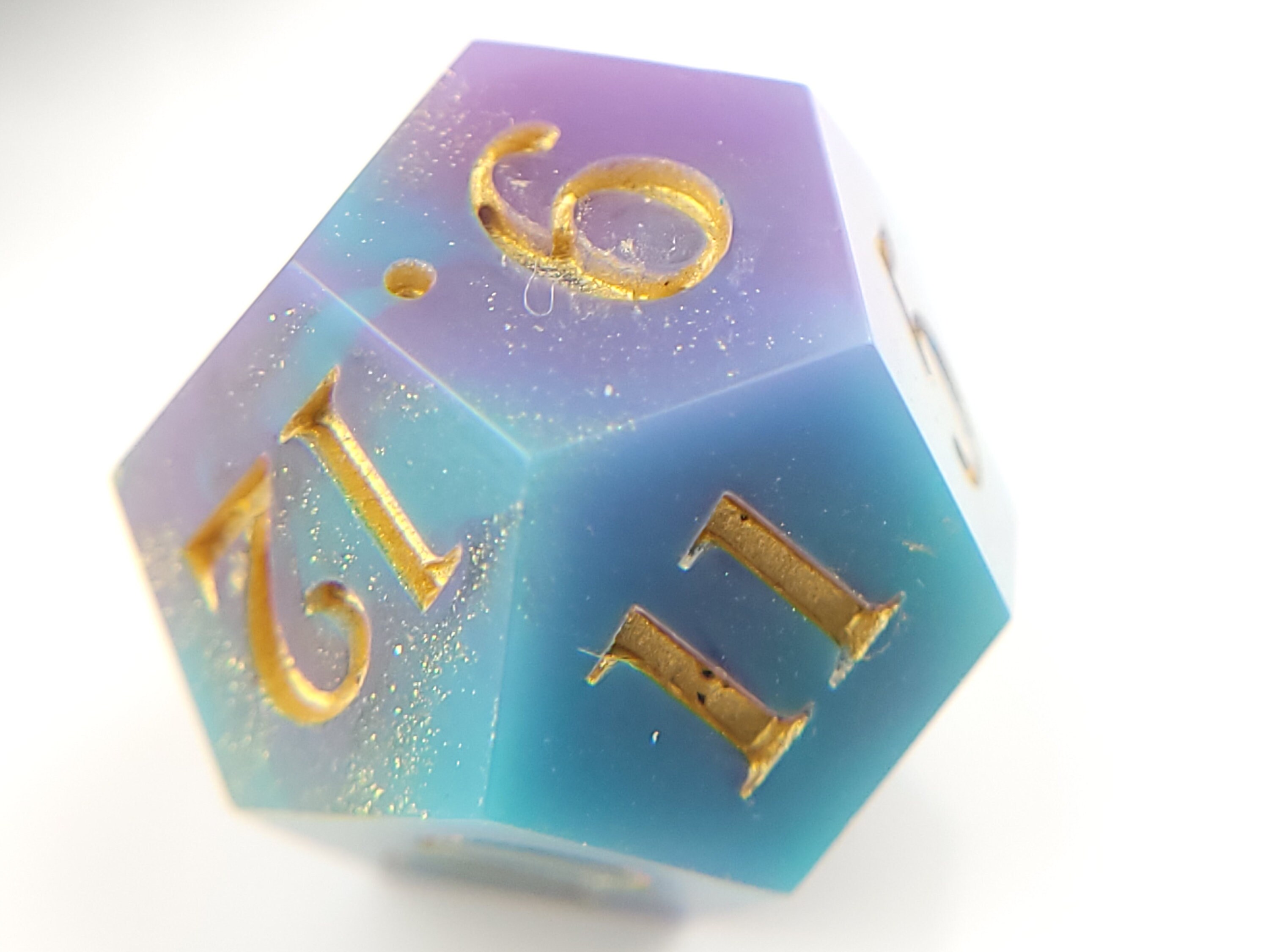 Handmade Dice Set, 7 Piece Dice Set, Shard D4, Jumbo D20 Chonk 30mm ...