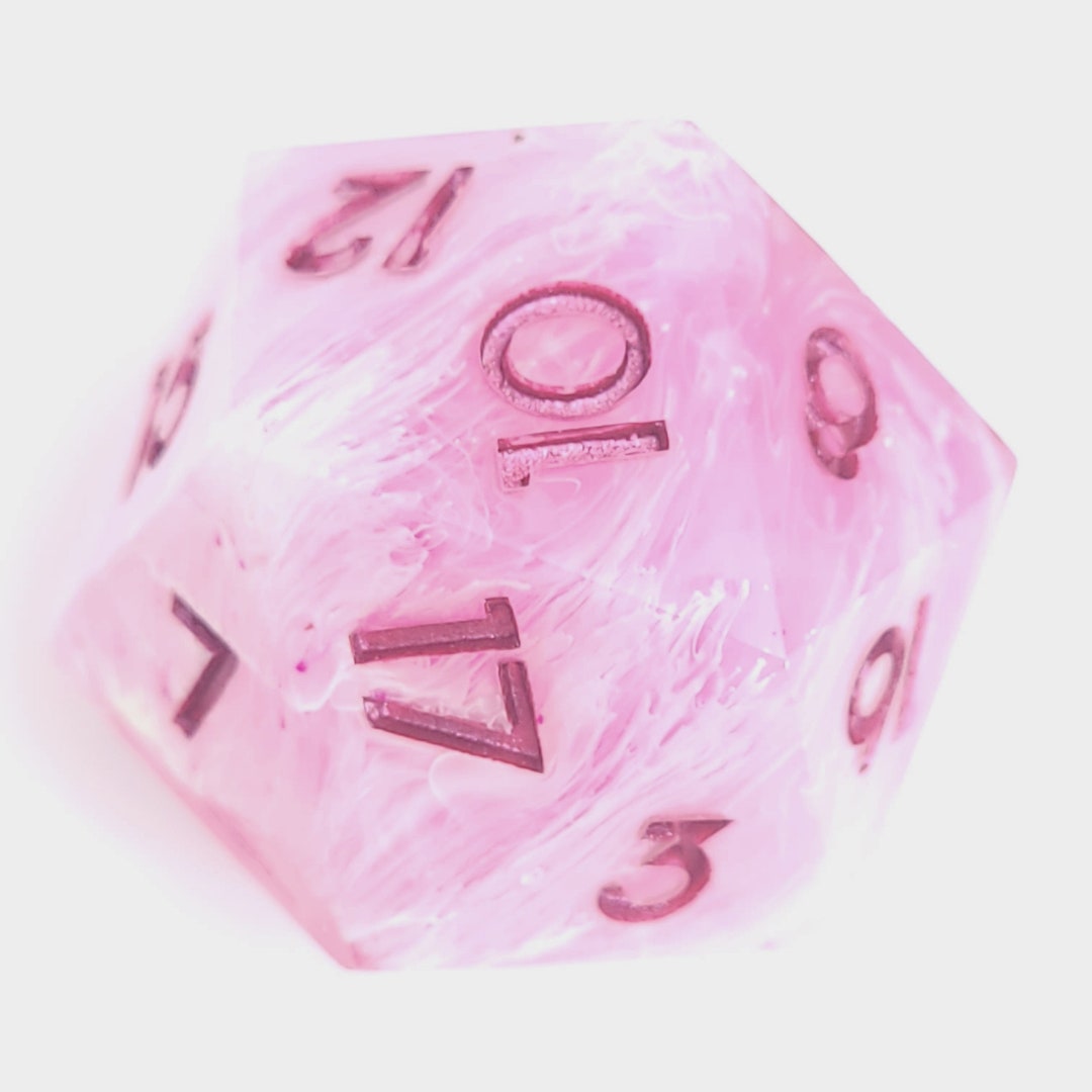 Handmade Dice, UV Color Change, Jumbo D20, D20, Chonk Dice, Pen and ...