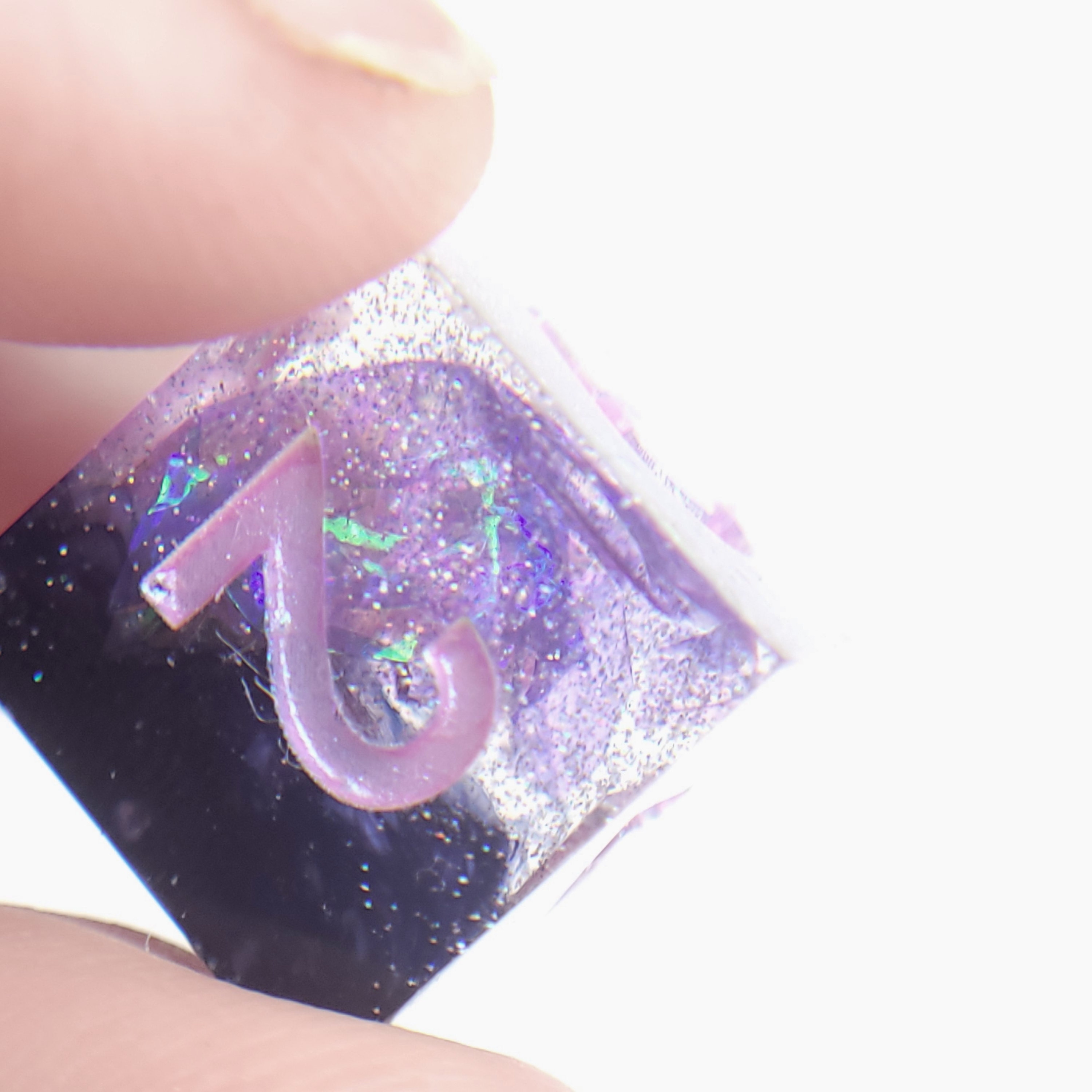 Handmade Dice Set, 7 Piece Dice Set, Crystal D4, 2x D20, Pen and Paper ...