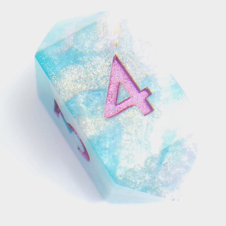 Handmade Dice Set, 7 Piece Dice Set, Barrel D4, Pen & Paper, Dnd Dice ...