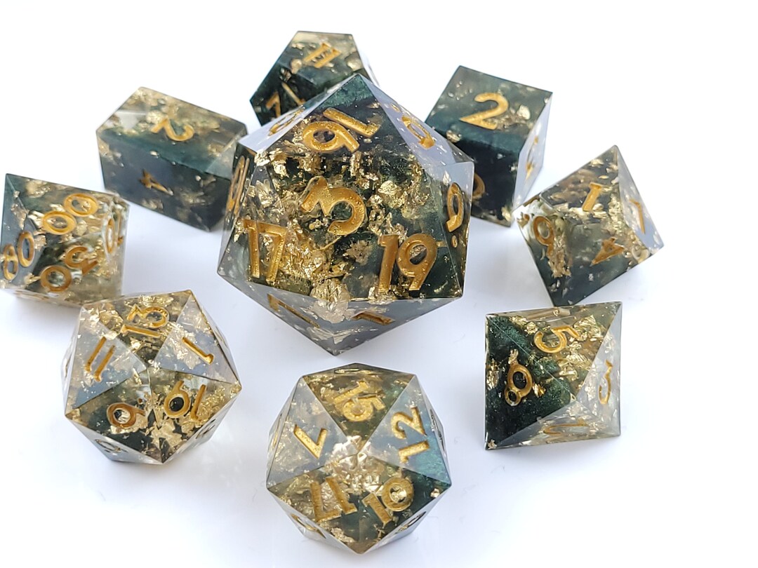 Handmade Dice Set, Chose Your D4 Shape, Jumbo D20 Chonk 30mm, Dnd ...