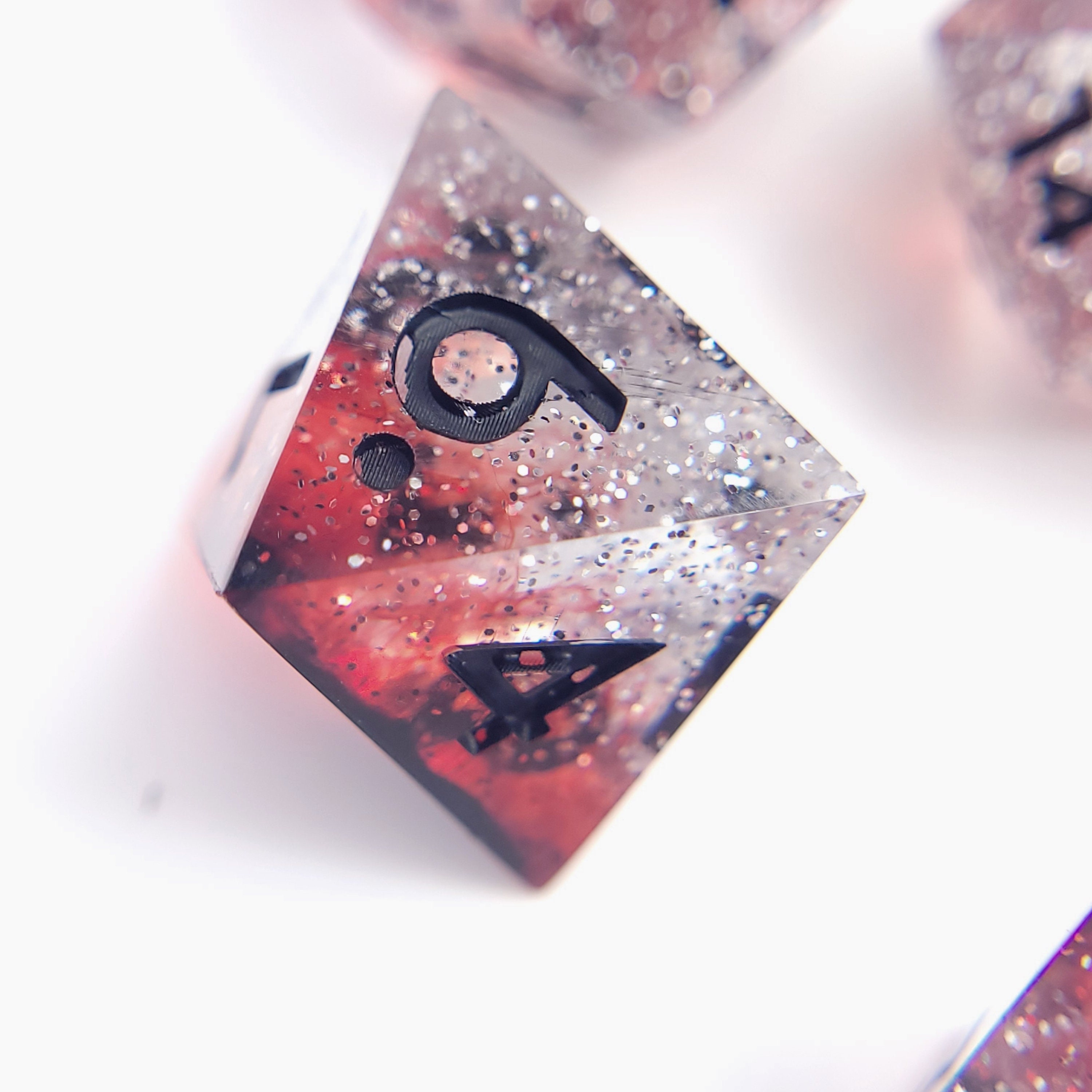 Handmade Dice Set, 7 Piece Dice Set, Shard D4, Pen & Paper, Dnd Dice ...