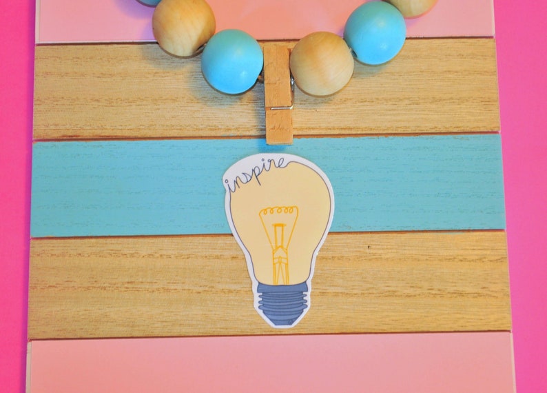Inspire Light Bulb Glossy Weatherproof Vinyl Sticker | Inspire Sticker ...