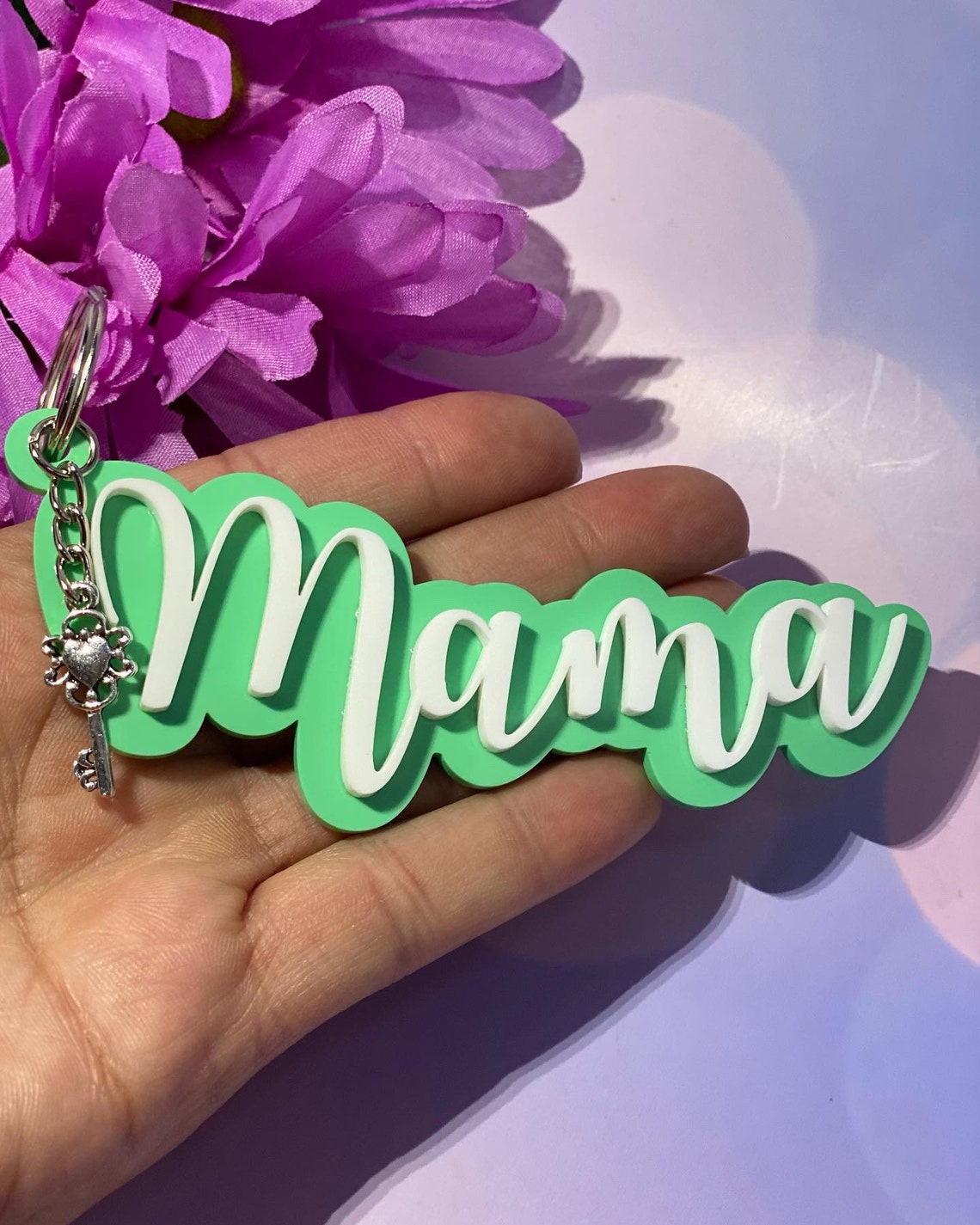 Acrylic Name Keychain Acrylic Gift Label Gift Wrap Name - Etsy