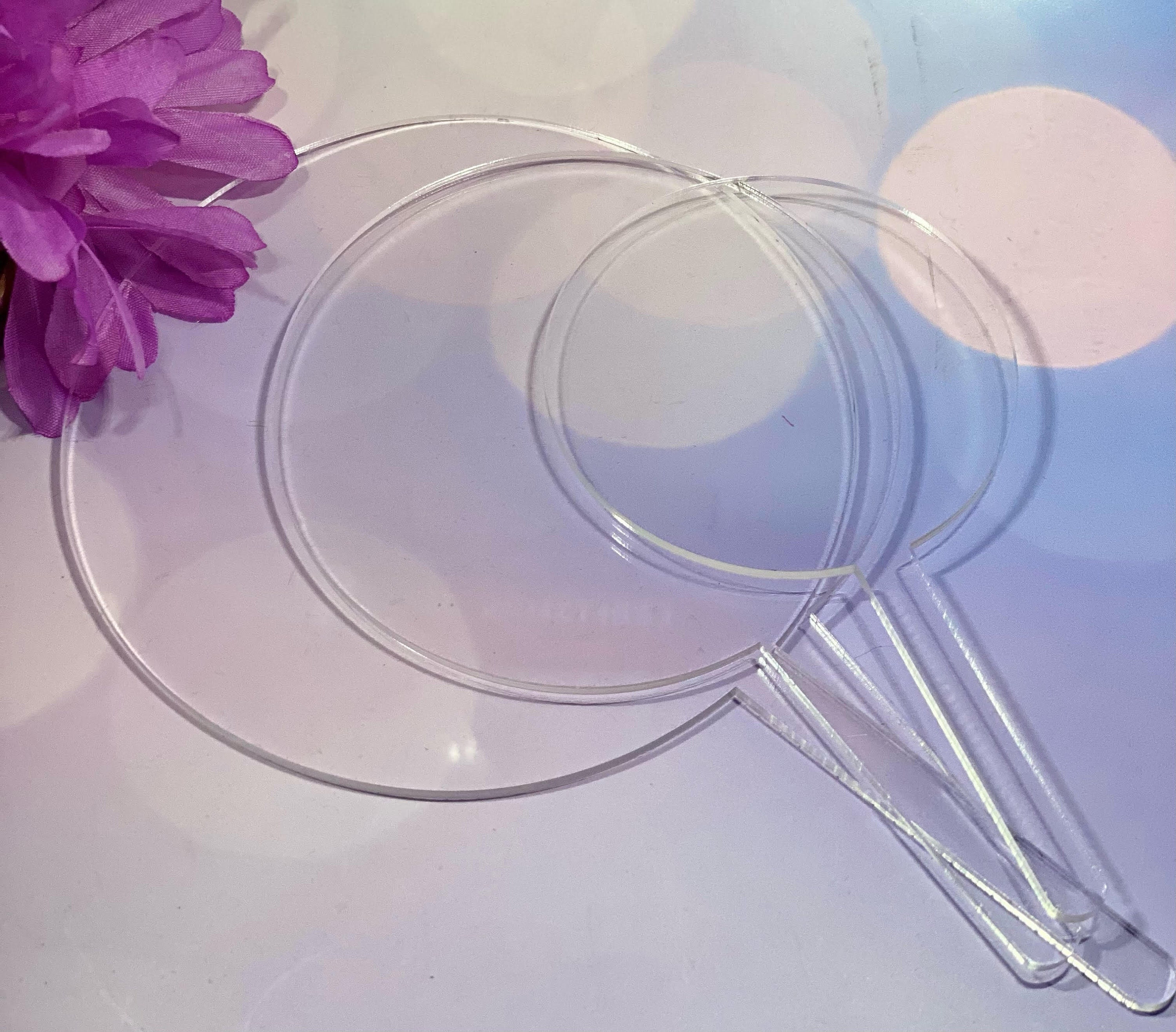 Acrylic Blank Cake Topper Circle Acrylic Cake Topper Blank - Etsy