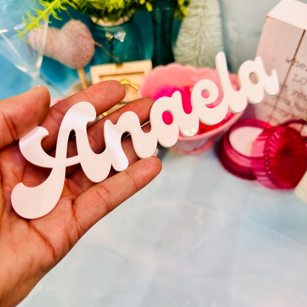 Personalized Acrylic Name Tags - Etsy
