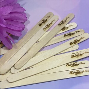 Personalized Popsicle Sticks, Engraved Personalized Wooden Popsicle ...
