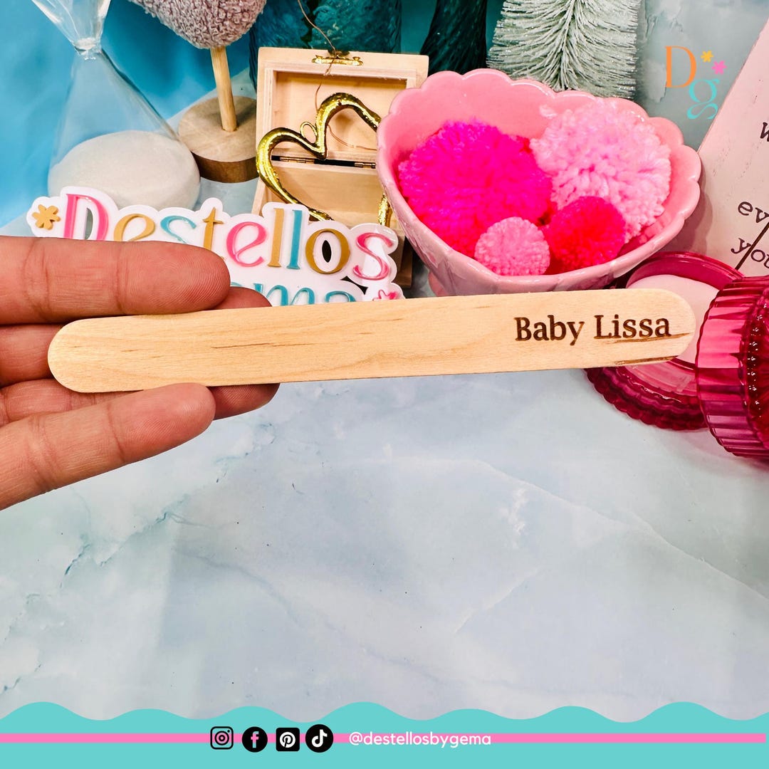 Engraved Wood Popsicle Sticks, Party Favors - Etsy