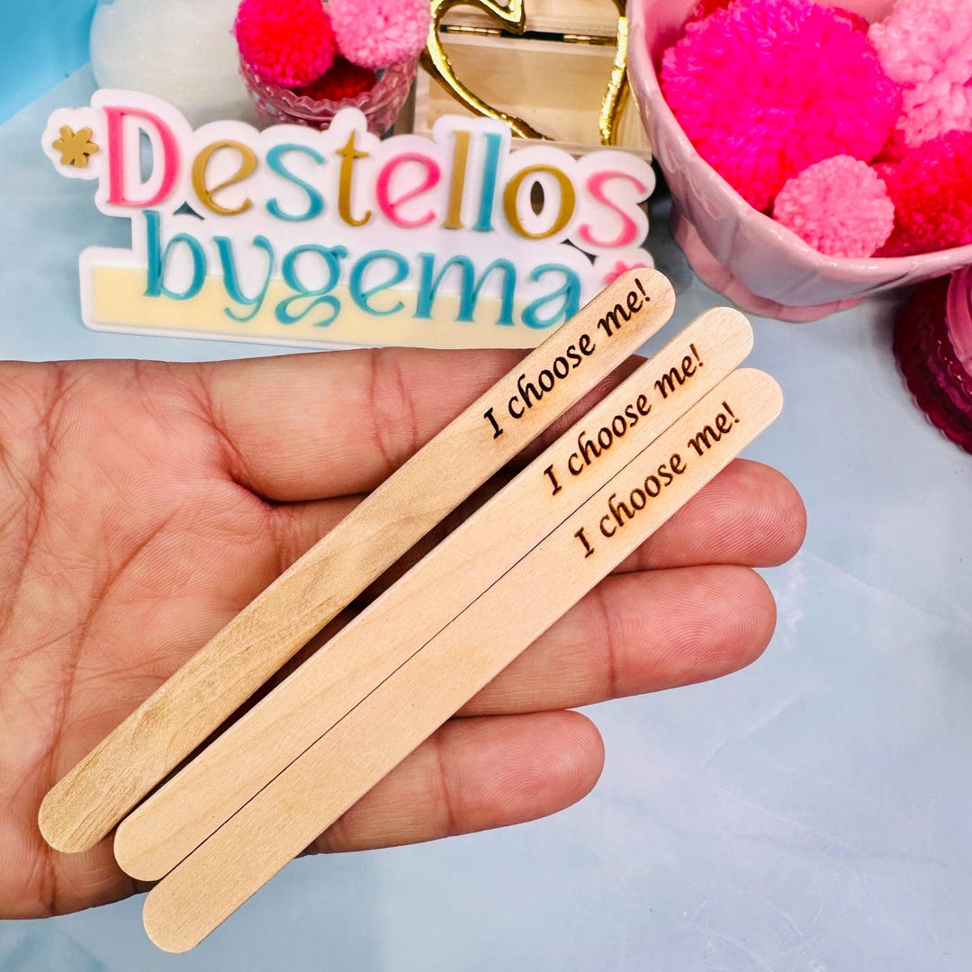 Personalized Popsicle Sticks, Engraved Personalized Wooden Popsicle ...