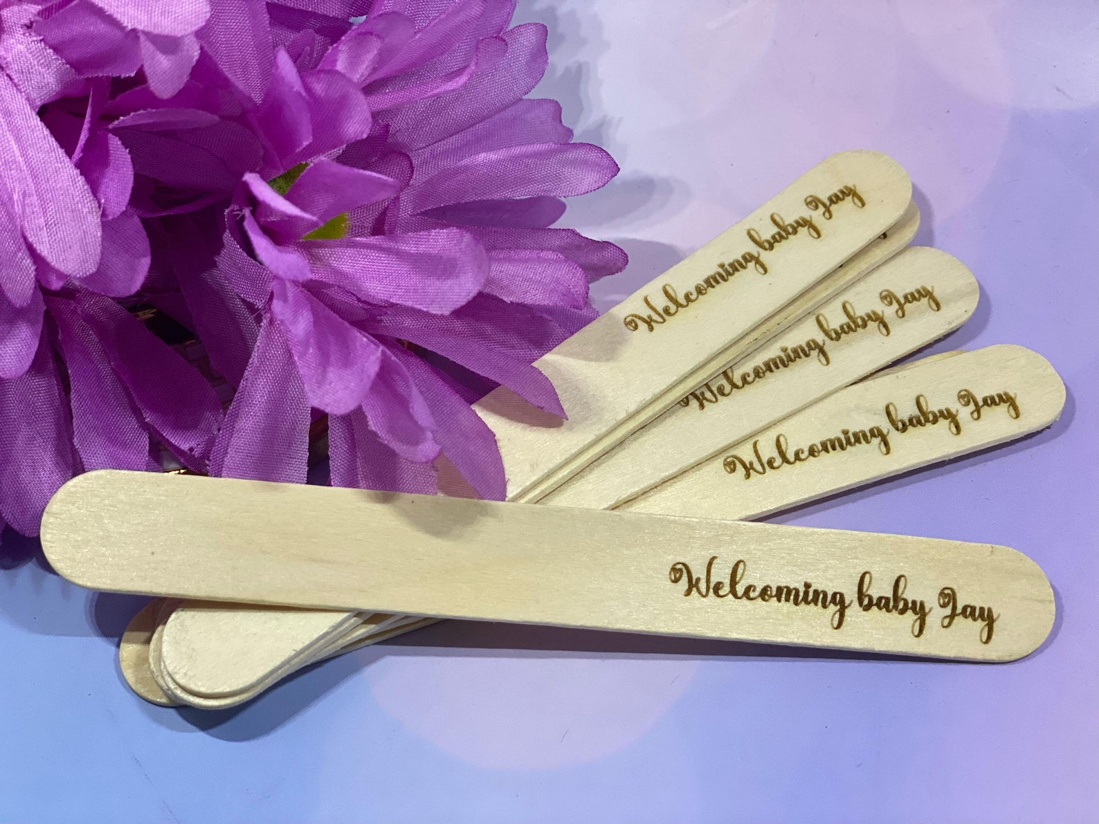 Wood Popsicle Sticks Jumbo Wood Popsicle Sticks Custom - Etsy