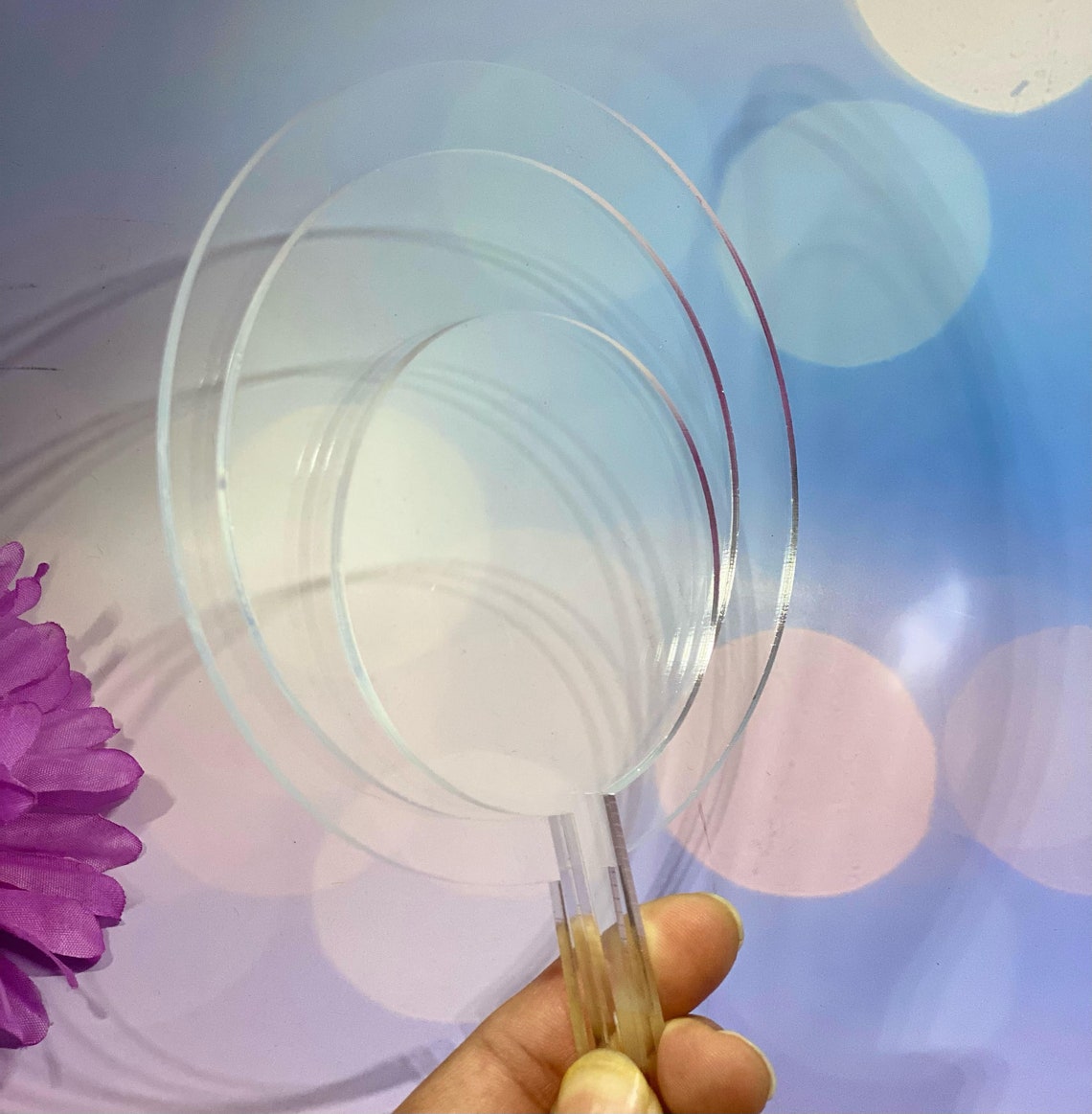 Acrylic Blank Cake Topper Circle Acrylic Cake Topper Blank - Etsy