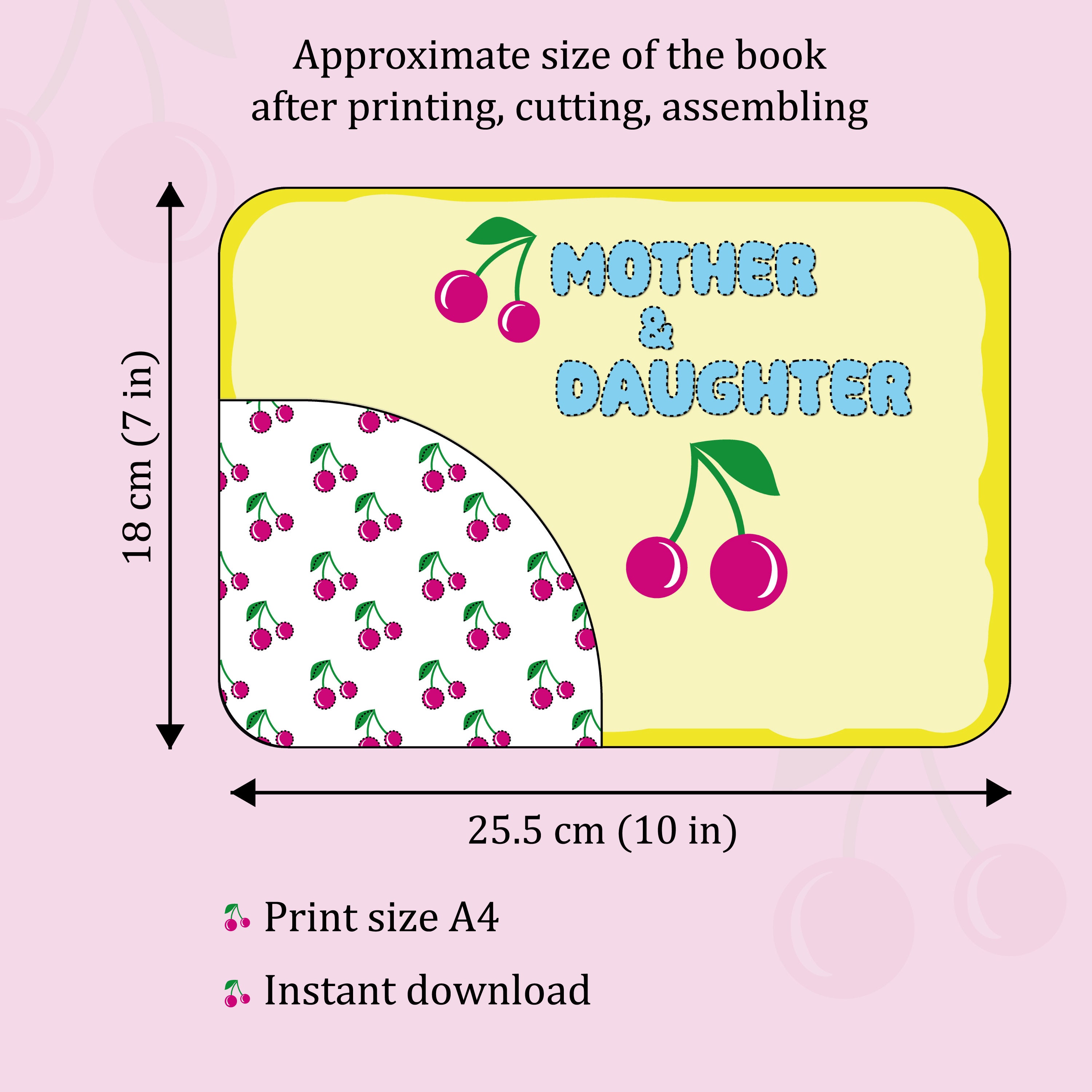 Printable Busy Book: Paper Dolls Mother and Daughter Cherry Dressing Up ...