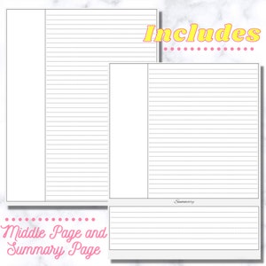 Cornell Notes Pastel Bundle Aesthetic Pastel Colors - Etsy