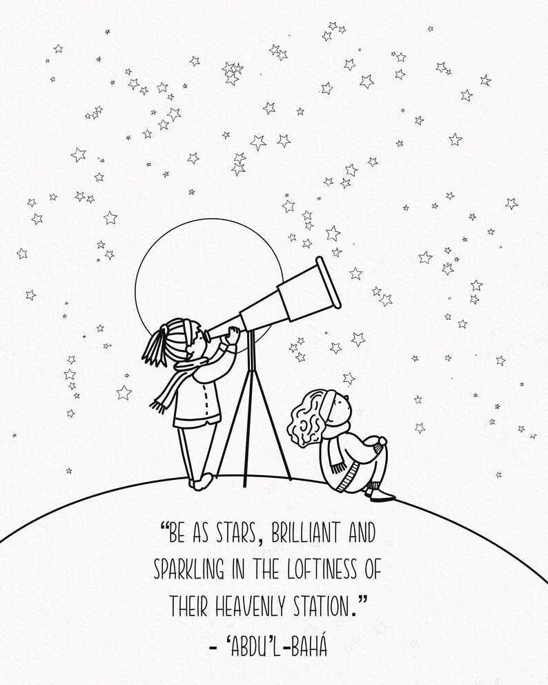 Baha'i Writings Coloring Page Bundle - Etsy