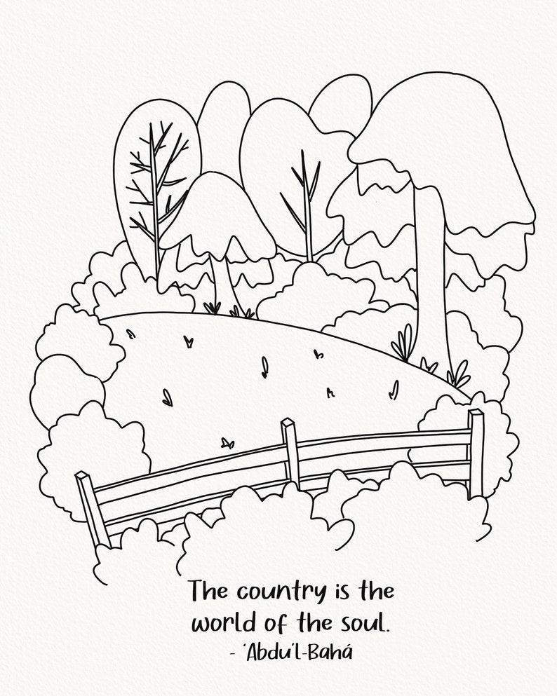 Baha'i Writings Coloring Page Bundle - Etsy