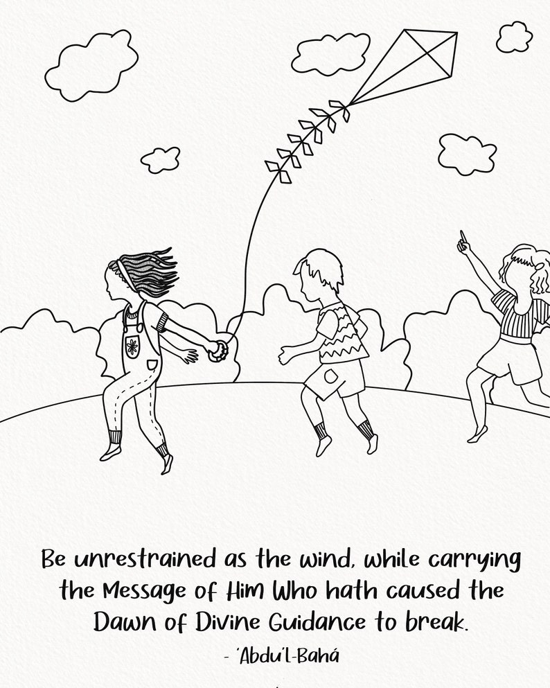 Baha'i Writings Coloring Page Bundle - Etsy