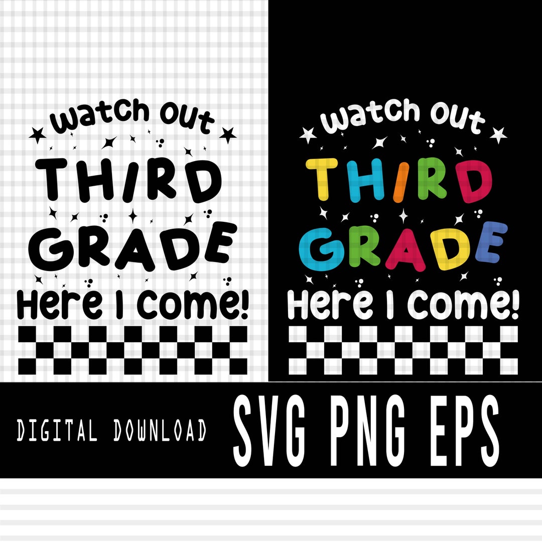 Third Grade SVG, 3rd Grade Back to School Png, Groovy Retro First Day ...