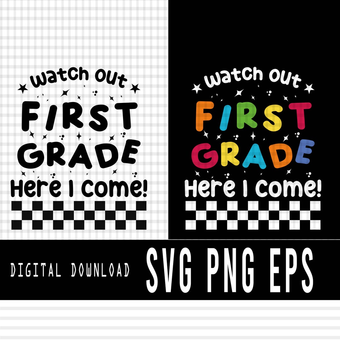 First Grade SVG, Back to School Svg Png, Groovy Retro First Day of ...