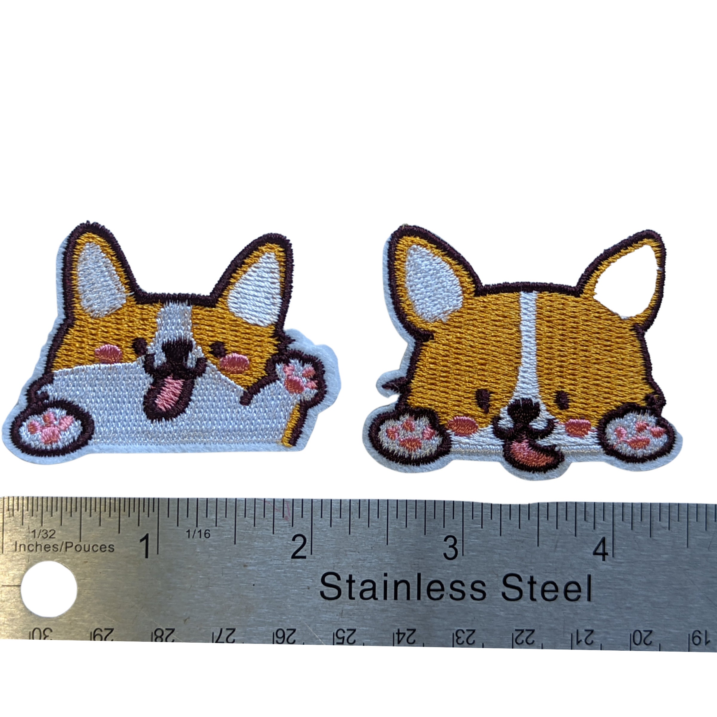 2-pack Cute Corgi Iron-on Patches, DIY, Applique - Etsy