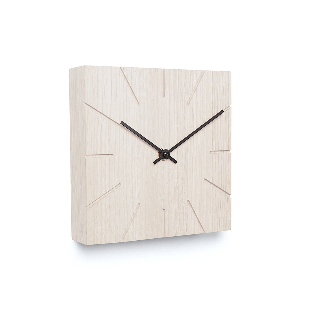 Beam Wooden Clock, Table Clock and Wall Clock With Radio Controlled ...