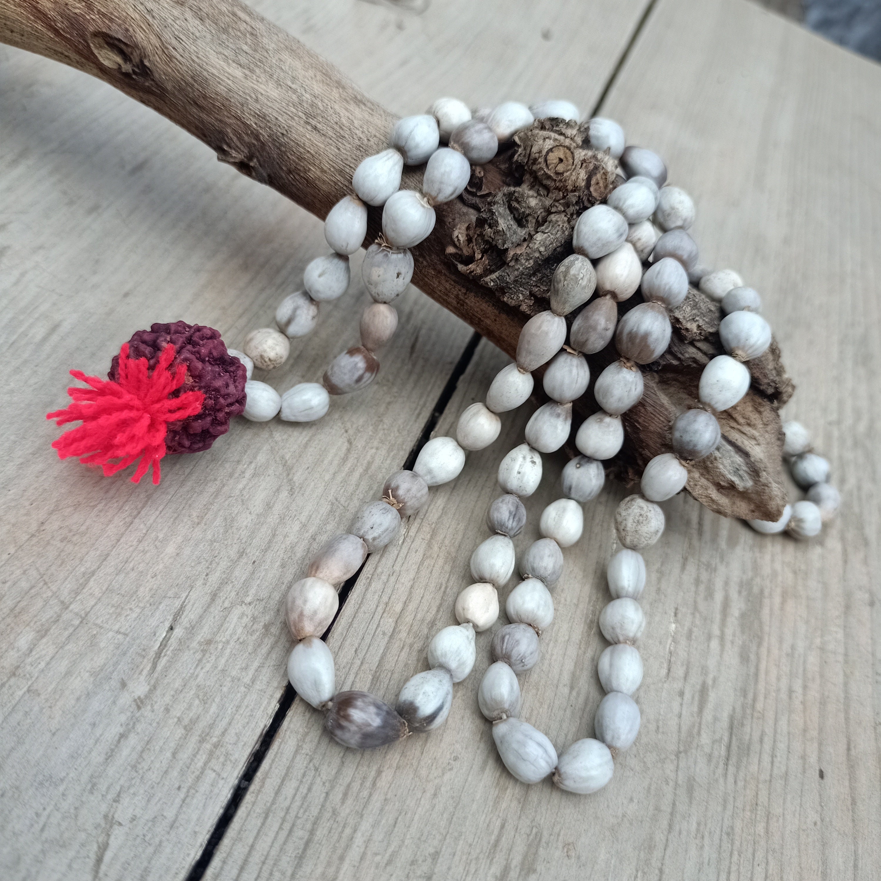 Vaijayanti Mala Beads Necklace, Vaijanti Seeds Beads 108 India Prayer ...