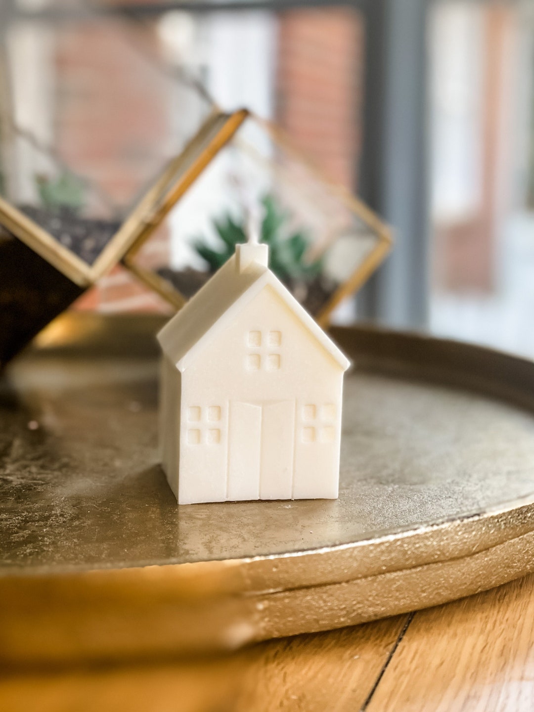 House Candle Tiny House Candle Village Candle Home Candle Home Decor Unscented Soy and Coconut ...