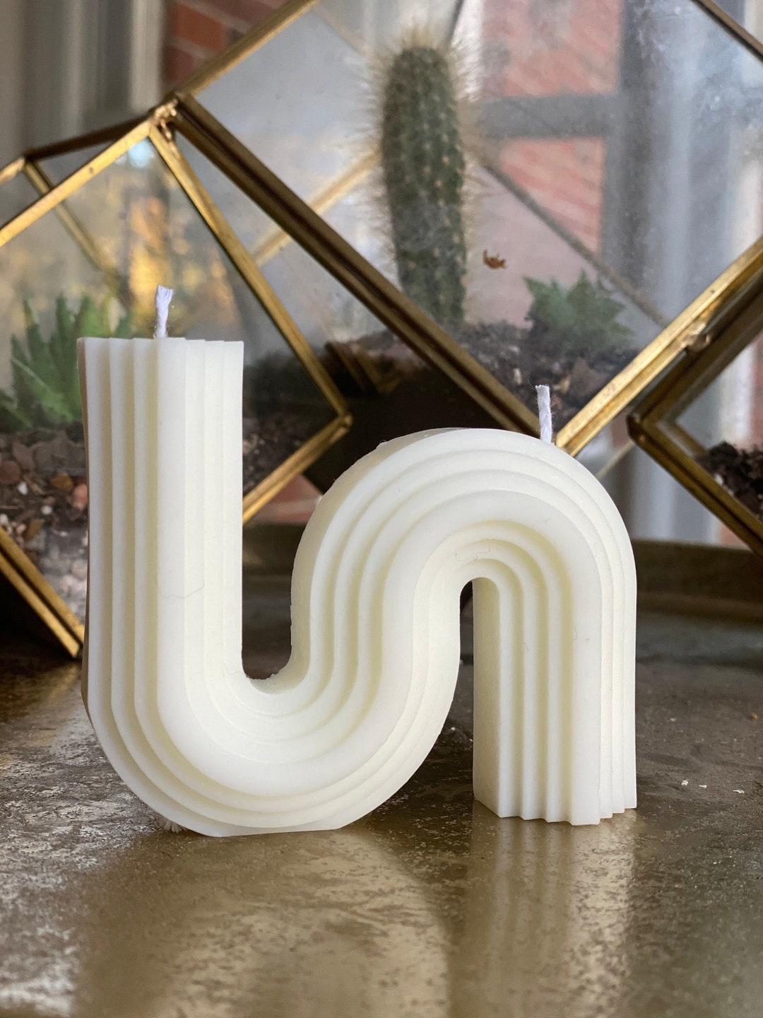 S Candle - Color Options - Home Decor Candle - Minimalist Design ...