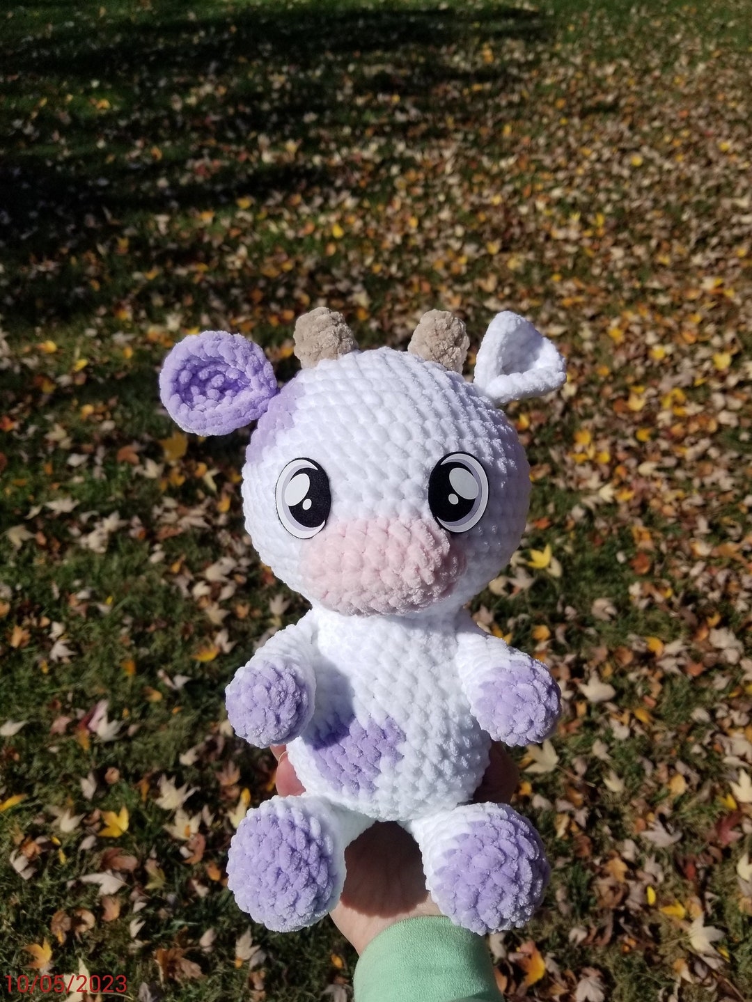 Crochet Hatching Purple Cow Plushie Stuffed Cow Stuffie - Etsy