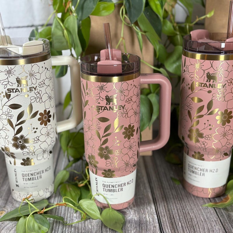 Floral Stanley Cup - Etsy